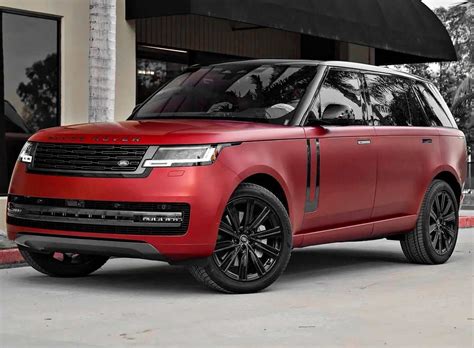 2023 Range Rover Se Cherry Red Wrap Perfect Suv Range Rover Fans