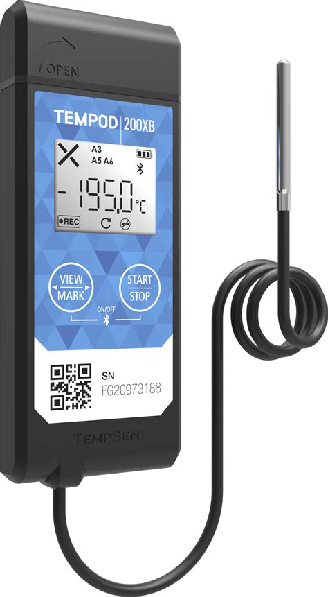 Tempod XB Ultra Low Temperature Bluetooth Data Logger