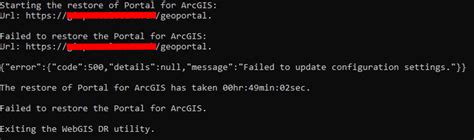 solved import portal for arcgis site fails failed to upd esri community