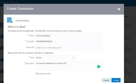 Configuring On Premise Database In Oic Instance
