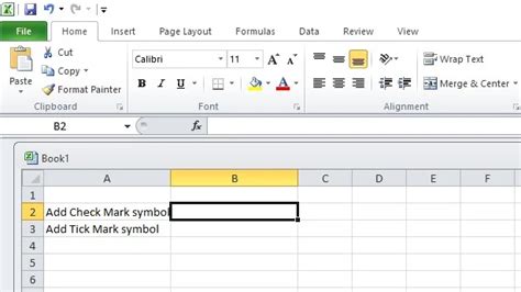 How To Insert Check Mark Tick Symbol In Excel Spreadsheets Expert