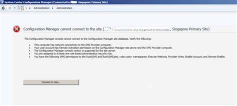 sccm current branch remote console connectivity issues insufficient privilege to connect error
