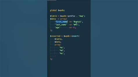 Performing Insert Queries In Wordpress Shorts Buntywp Wordpress Youtube