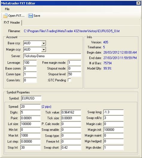 Mt4 Data Editor Manual And Knowledge Base