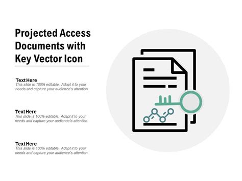 Projected Access Documents With Key Vector Icon Ppt Powerpoint Presentation Model Samples