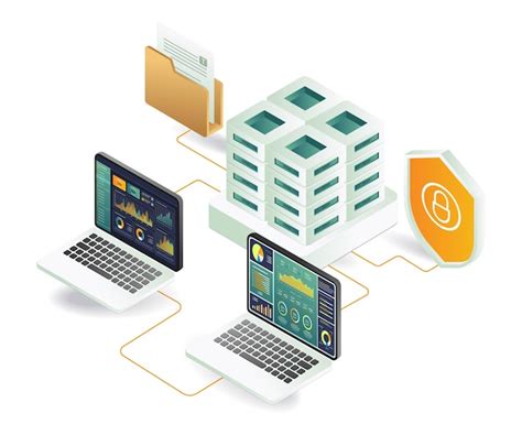 Premium Vector Computer Data Storage Server Network