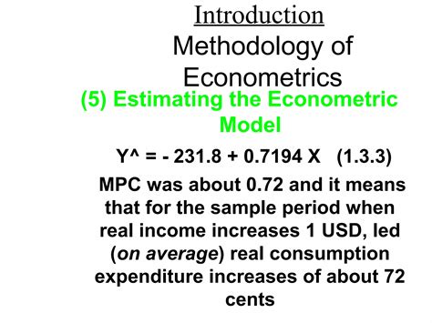 Basic Econometrics Lectues 1 PPT