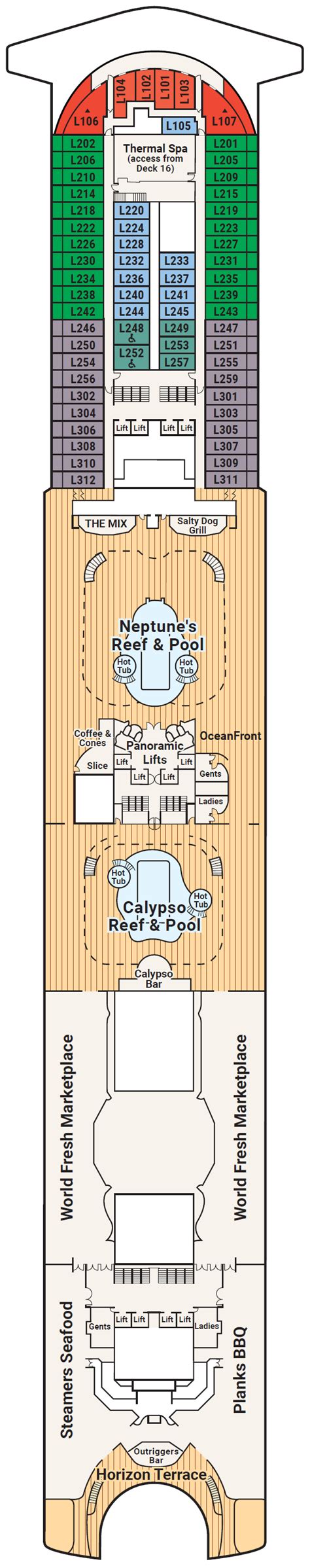 Emerald Princess Deck Plan Princess Cruises Rol Cruise
