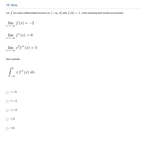 solved let f be a twice differentiable function on −∞ 0]