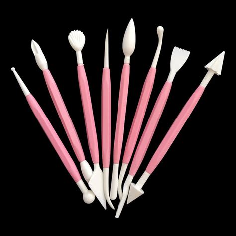 8pcs Set Plastic Clay Sculpting Set Polymer Modeling Clay Tools