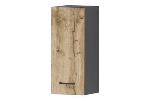 Горен кухненски шкаф Верона G23 30 см Дъб вотан Антрацит Мебели АРЕНА