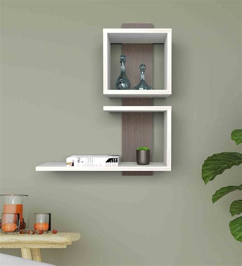 Buy White Mapple Engineered Wood Wall Shelf At 40 Off By Random