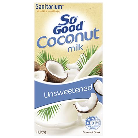 Sanitarium So Good Unsweetened Coconut Milk 1l Prices Foodme
