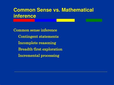 Ppt Common Sense Reasoning For Interactive Applications Powerpoint