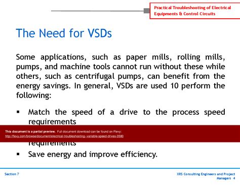 Electrical Troubleshooting Variable Speed Drives PPT Slide Deck