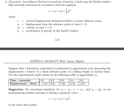Solved Can You Please Use Find The Line Of Best Fit For A