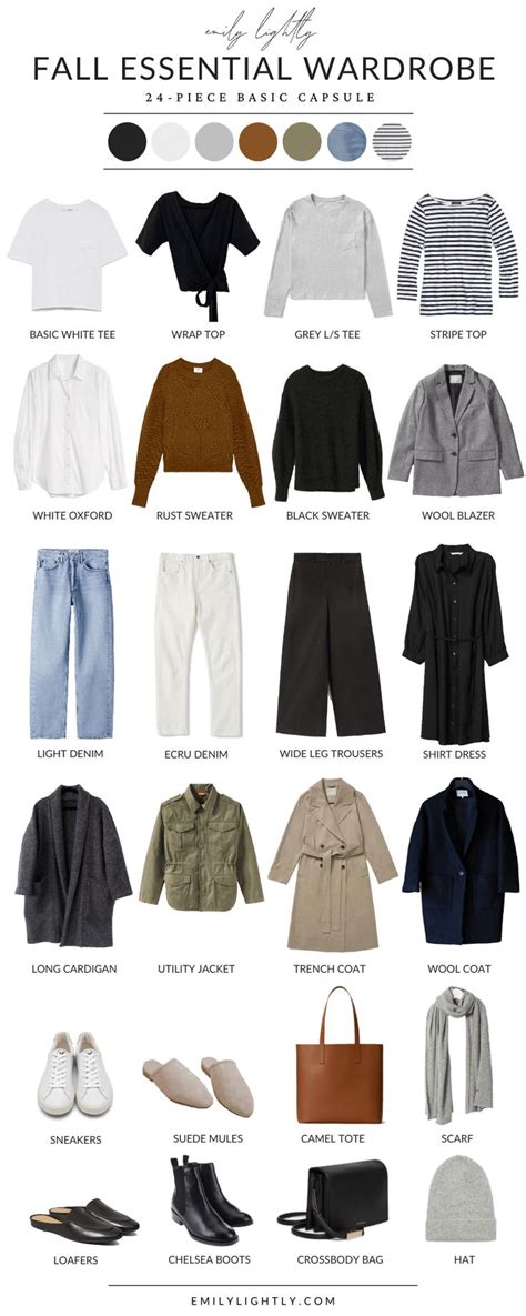 Capsule Wardrobe Essentials Fall Capsule Wardrobe Capsule Outfits