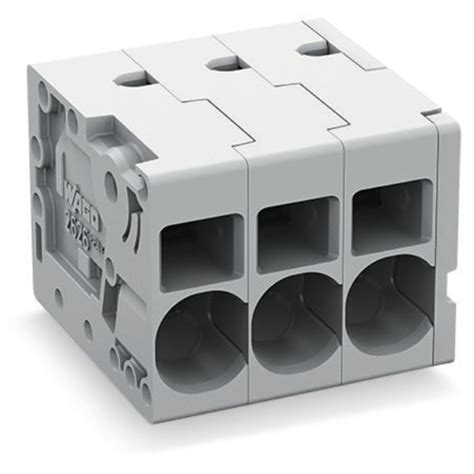 Wago 6 Pos PCB Terminal Block 6 Mm Pin Sp Gray 50 Box Diverse Electronics
