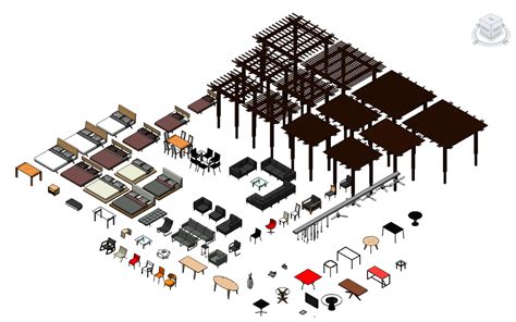 3d 3ds Revit Furniture Pack