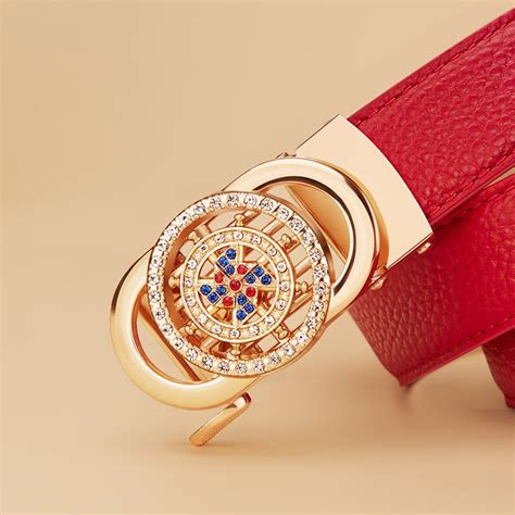 여성용 고급 자동 벨트 버클 패션 브랜드 소가죽 벨트 럭셔리 바지 벨트 Aliexpress