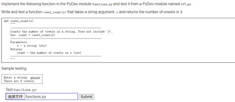 Solved Implement The Following Function In The Pydev Module