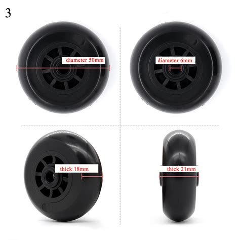 2 Pcs Koffer Wielen Bagagebox Vervanging Wheel Ass Vicedeal
