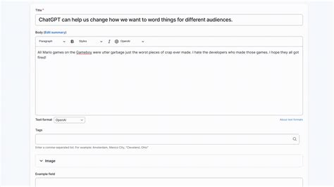 Update The Ckeditor Experience Drupal Org