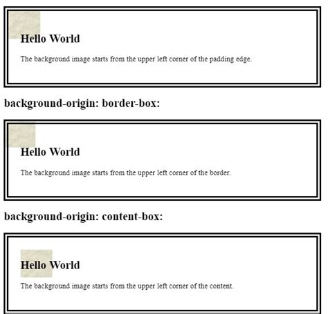 Css3 Background Origin Html5 Öğreniyoruz