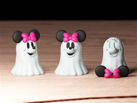 Halloween Minnie Mouse Ghost By Snk3dd Makerworld Download Free 3d Models