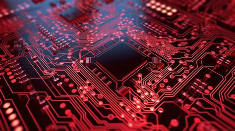 Red Circuit Wallpaper