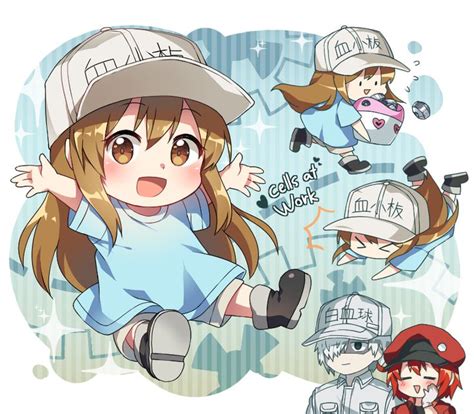 Cells At Work Chibi Anime Arte Conceptual De Disney Personajes De
