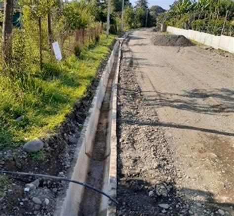 გზის რეაბილიტაციის სამუშაოები სოფელ წყალწმინდაში ლანჩხუთის მუნიციპალიტეტი