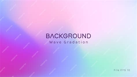 아름 다운 컬러 웨이브 그라데이션 추상 배경 벡터 템플릿입니다 프리미엄 벡터