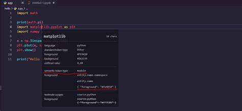 Python Vs Code Dark Theme Not Working On Jupyter Notebook Functions And Modules Not Colored