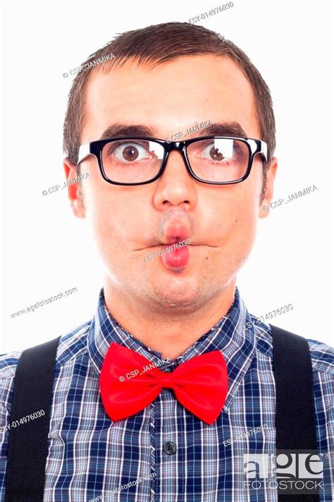 Funny Nerd Face Stock Photo Picture And Low Budget Royalty Free Image Pic ESY
