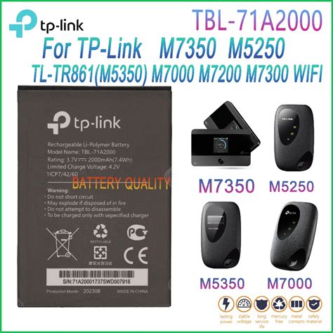 Original Tbl A Mah Battery For Tp Link M M M M M Wifi Router