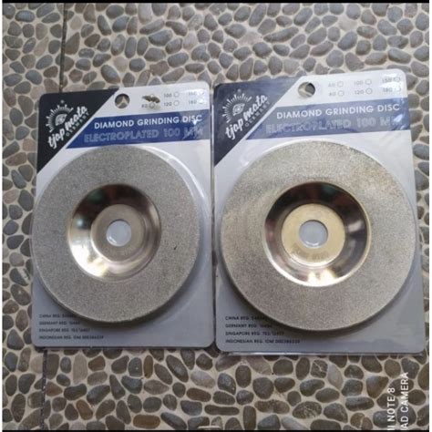Jual Mata Gerinda Poles Asah Pinggul 4 Inch Tjap Mata Diamond Grinding Disc Shopee Indonesia