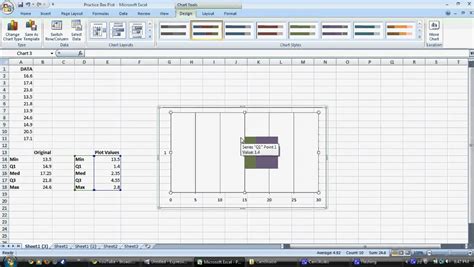 construct a box plot on microsoft excel 2007 youtube