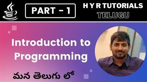 P1 Introduction To Programming Java Programming Core Java Youtube