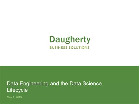 Data Engineering And The Data Science Lifecycle Pptx Cloud