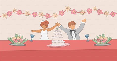 신혼부부는 함께 결혼식을 축하합니다 벡터 Unsplash의 결혼식 이미지