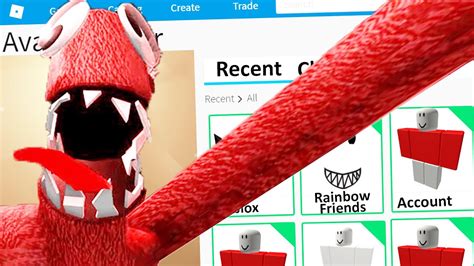 Making Rainbow Friends Red A Roblox Account Youtube