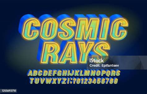 우주 광선 알파벳 글꼴 3d 효과 문자 숫자 및 기호 0명에 대한 스톡 벡터 아트 및 기타 이미지 0명 3차원 형태 개체 그룹 Istock