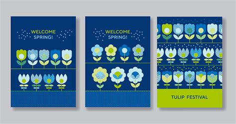 귀여운 장식 꽃 포스터 웹 및 인쇄 표면 디자인에 대 한 설정 녹색 및 파랑 색상 해양 파란색 바탕에 기하학적 인 텍스처와 복고 스타일에서 꽃 추상적인 모티브 0명에 대한