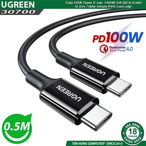 usb type c 100w Ugreen Việt Nam Tấn Hưng