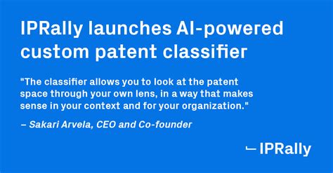 Iprally Blog Press Release Patent Classification Vastly Simplified With New Ai Software