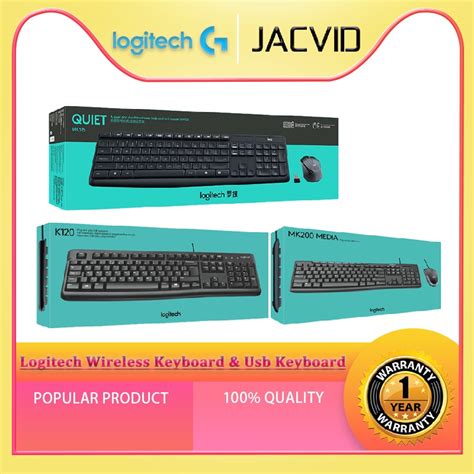 Logitech Wireless Keyboard And Usb Keyboard K120 Mk200 Mk315 Shopee