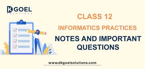Notes Class 12 Informatics Practices