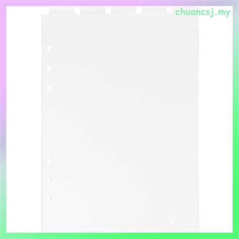 Notebook Tabs Binder Dividers With Clear Pvc Detachable Partition Baffle Plate Separator Page