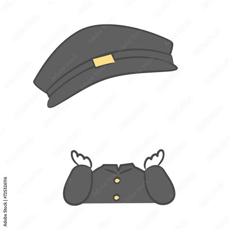 옛날 교복을 입은 캐릭터 얼굴 합성용 일러스트 Stock Vector Adobe Stock